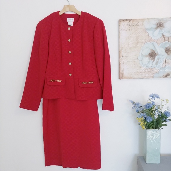 Koret | Skirts | Koret Red Skirt Suit | Poshmark